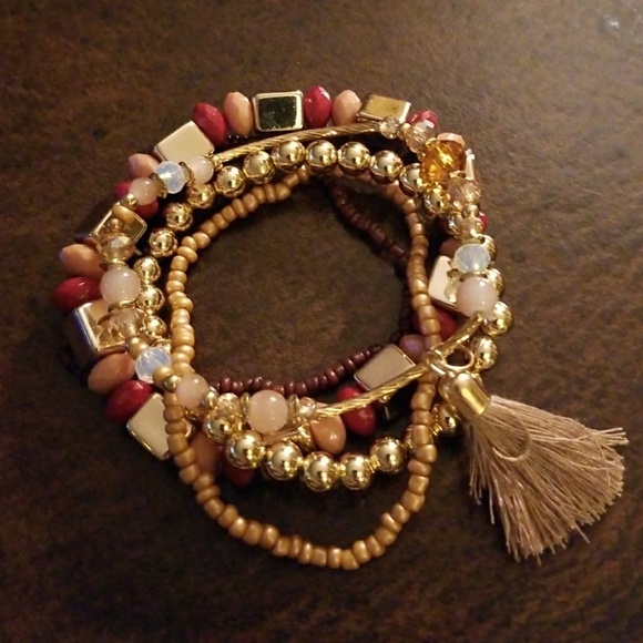 Jewelry | 5 Multi Layer Beautiful Bracelets | Poshmark